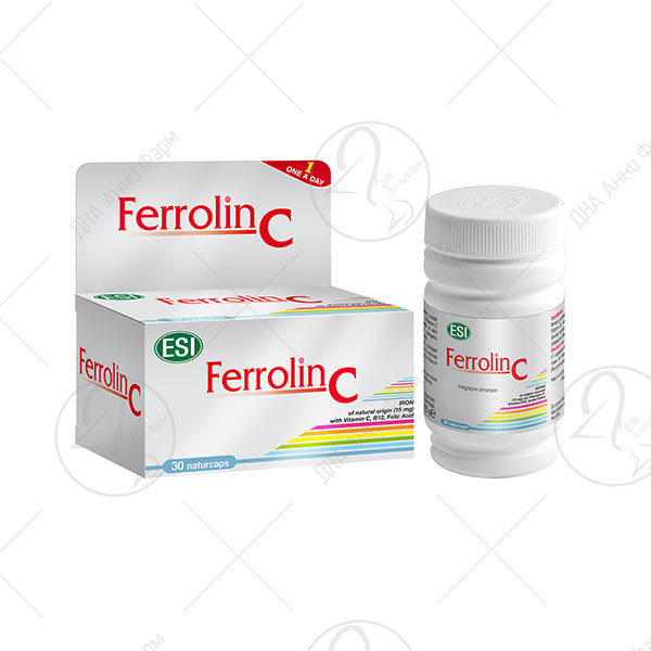 ESI Ferrolin C капсули - Аптека ДНА Анни Фарм